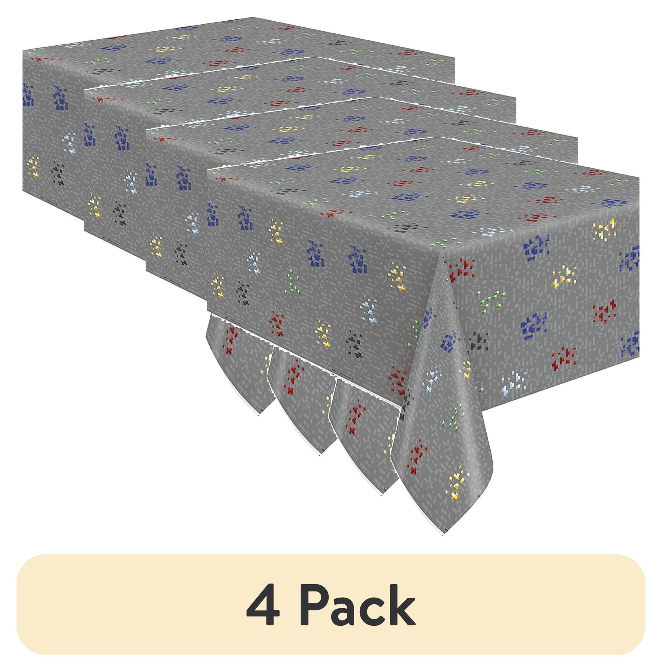 (4 pack) Minecraft Plastic Tablecloth, 84 x 54in - Walmart.com
