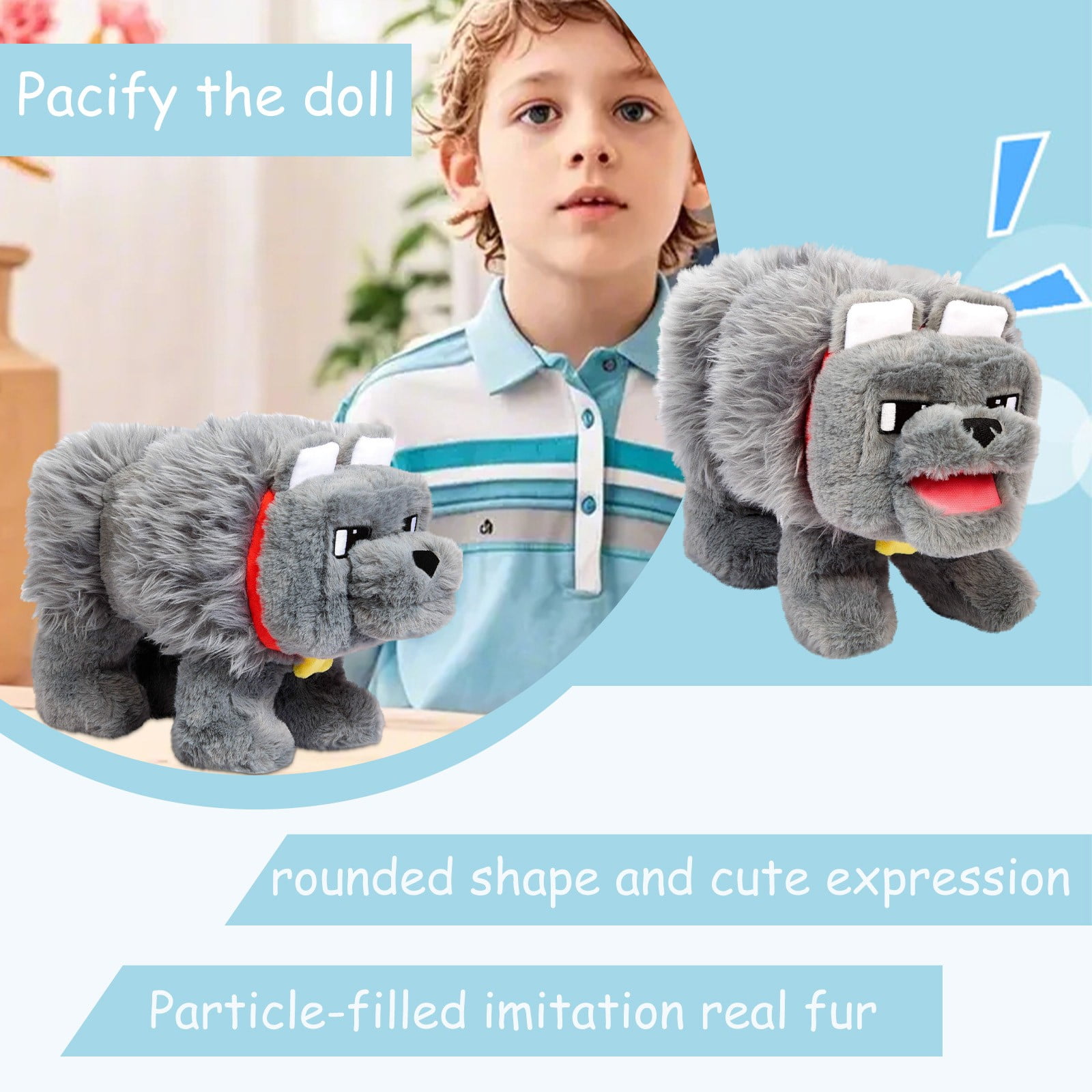 Minecraft Plush 14 inch Minecraft Interactive Plush Toy , Dennis The ...