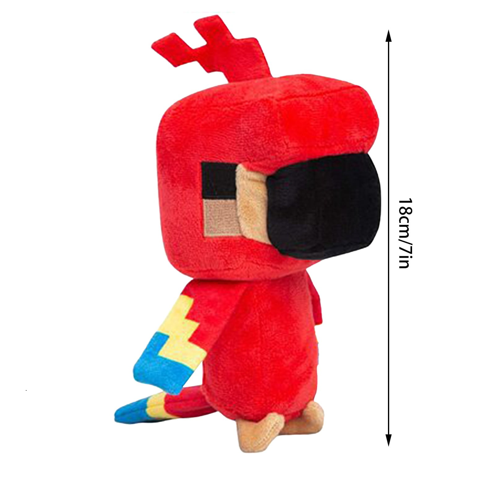 Minecraft Plush 7 Inch Stuffed Animal Plush Doll Parrot Minecraft ...