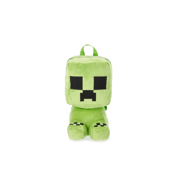 Minecraft Unisex Kids Plush Creeper Backpack, Green - Walmart.com
