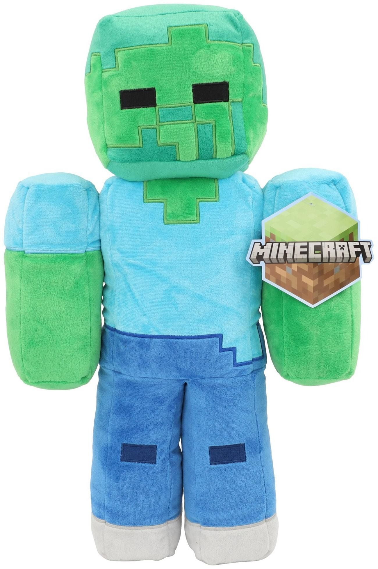 Minecraft Plush Mob Zombie Pillow Buddy, 20" Stuffed Toy - Walmart.com