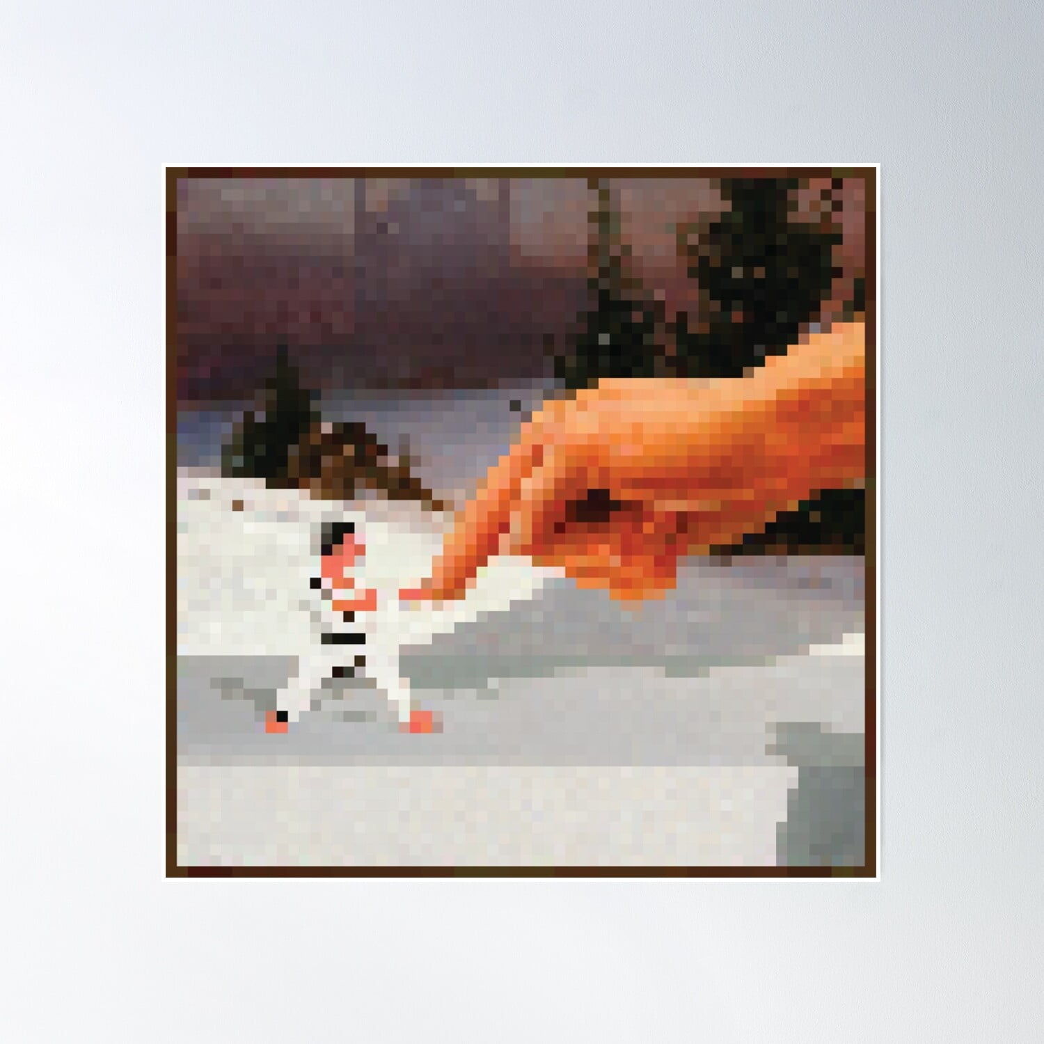 Minecraft Pointer Poster Wall Art, Modern Wall Decor, 30x30 UNFRAMED ...