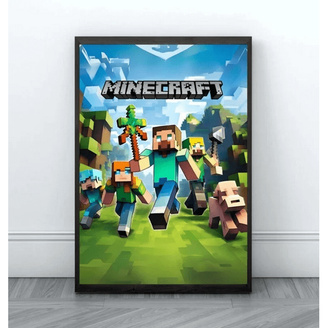 Minecraft Prints, Creeper, Steve, Zombie,Nursery Decor, Video Game ...