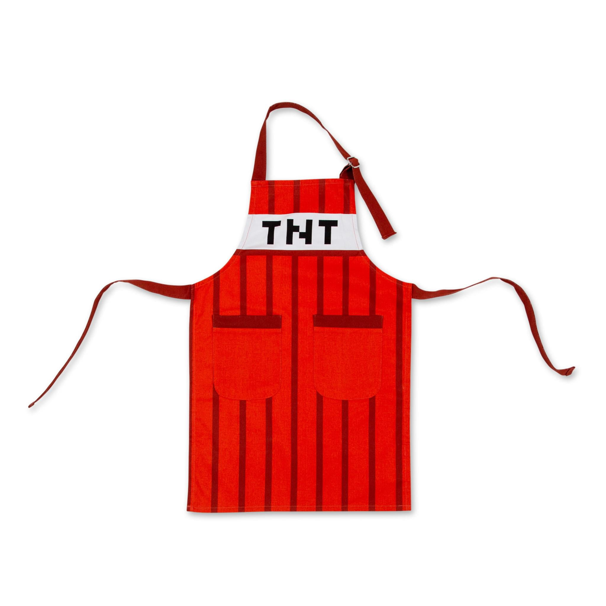 Minecraft Kids' TNT Block Baking Apron with Pockets for Children ...