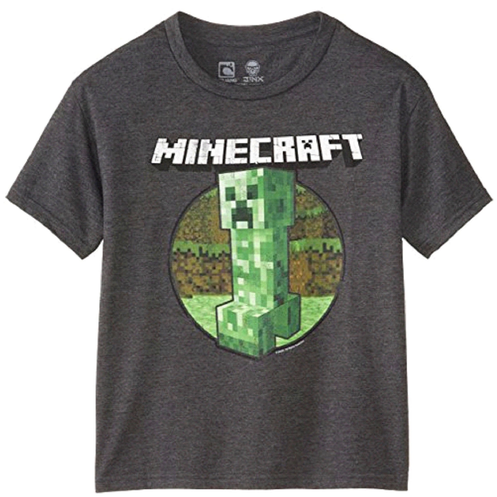Minecraft Retro Creeper Big Boy's T-Shirt Size L (10-12) - Walmart.com