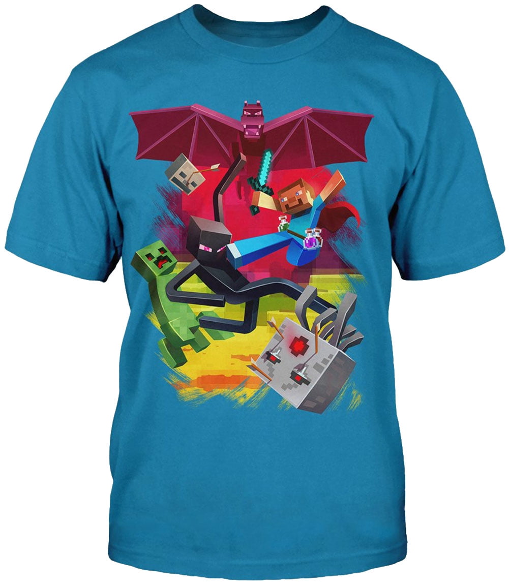 Minecraft SamCube Battle Youth T-Shirt - Walmart.com