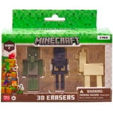 Minecraft Series 2 Zombie Villager, Wither Skeleton & Llama 3D Eraser 3 ...