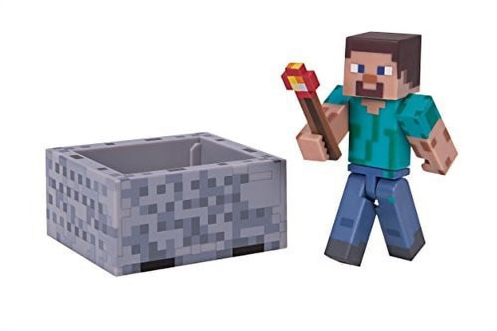Minecraft Series 3 Wave 1 Steve with Minecraft Pack - Walmart.com