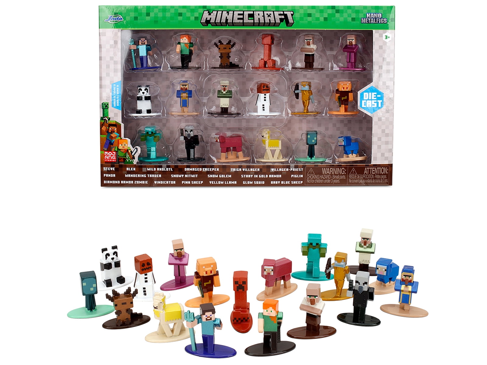 Jada 36782 Minecraft Diecast Figures Wave 2 Nano Metalfigs Series - Set ...
