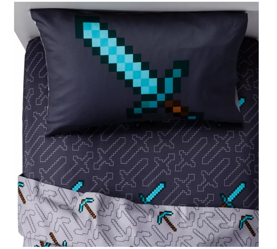 Minecraft Sheet Set - Size Twin - Walmart.com