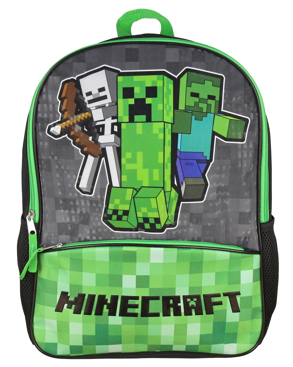 "Minecraft Officially Licensed Shimmer Pixel Characters 16"" Backpack ...