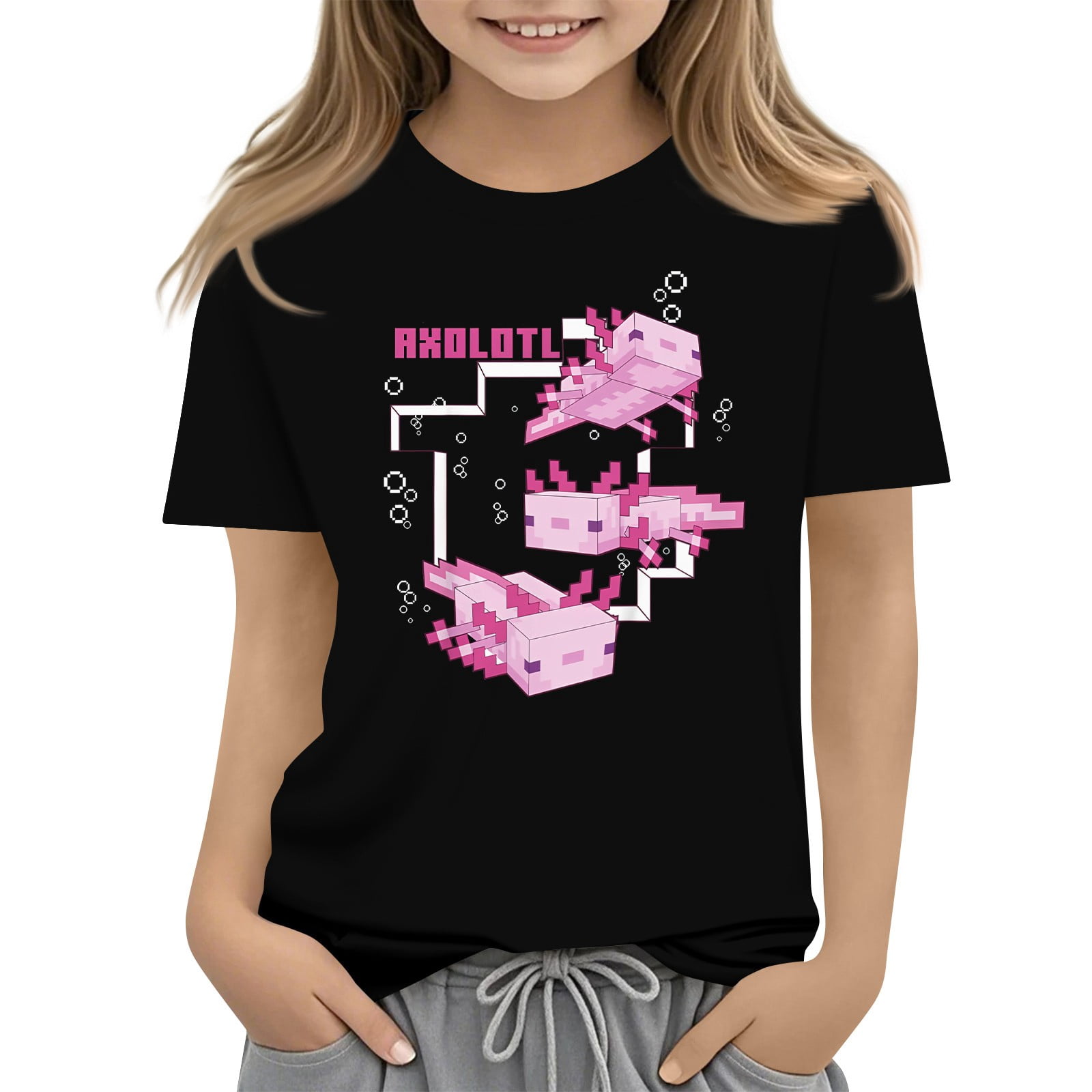 Minecraft Shirt Girls Size 1-2 2025 Summer Funny Shirts a Minecraft ...