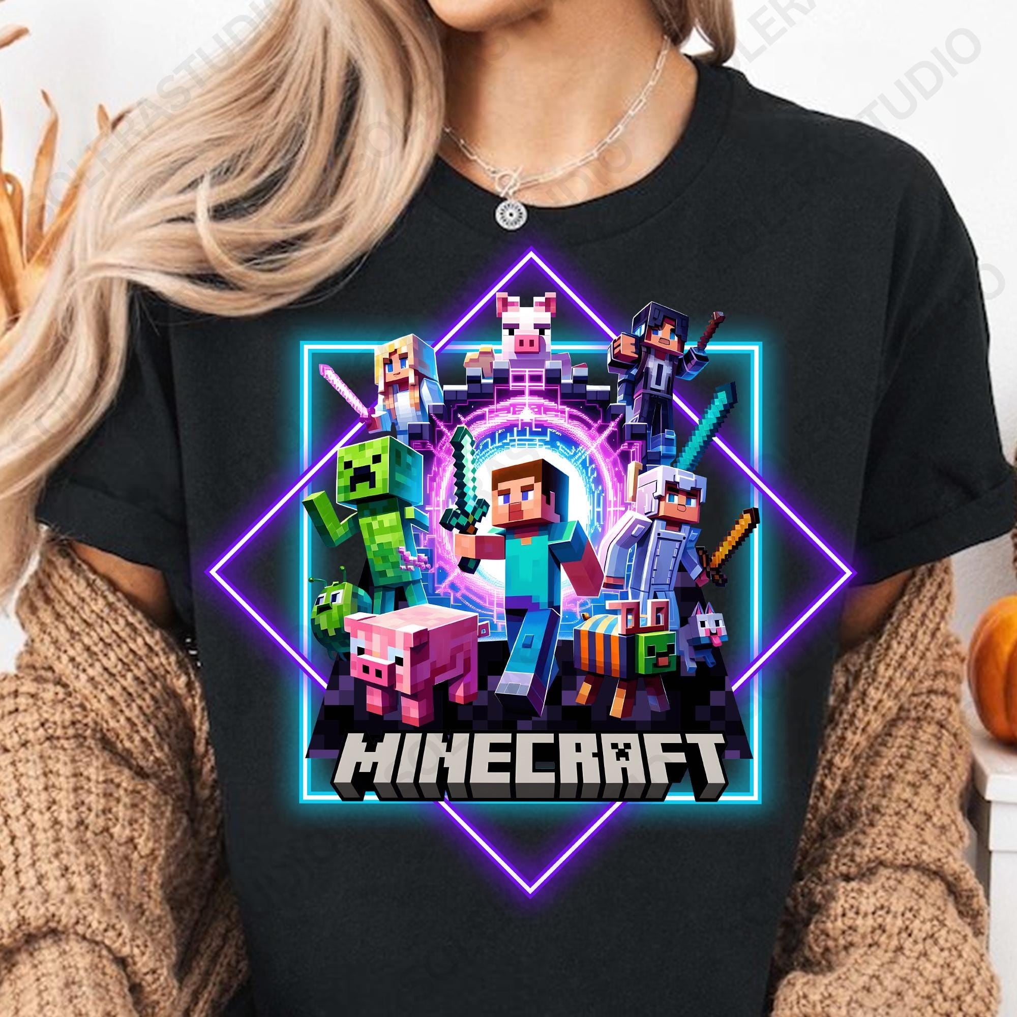 Minecraft Shirt Trending Movie Shirt, Game Character Shirt, Pixel Gamer ...