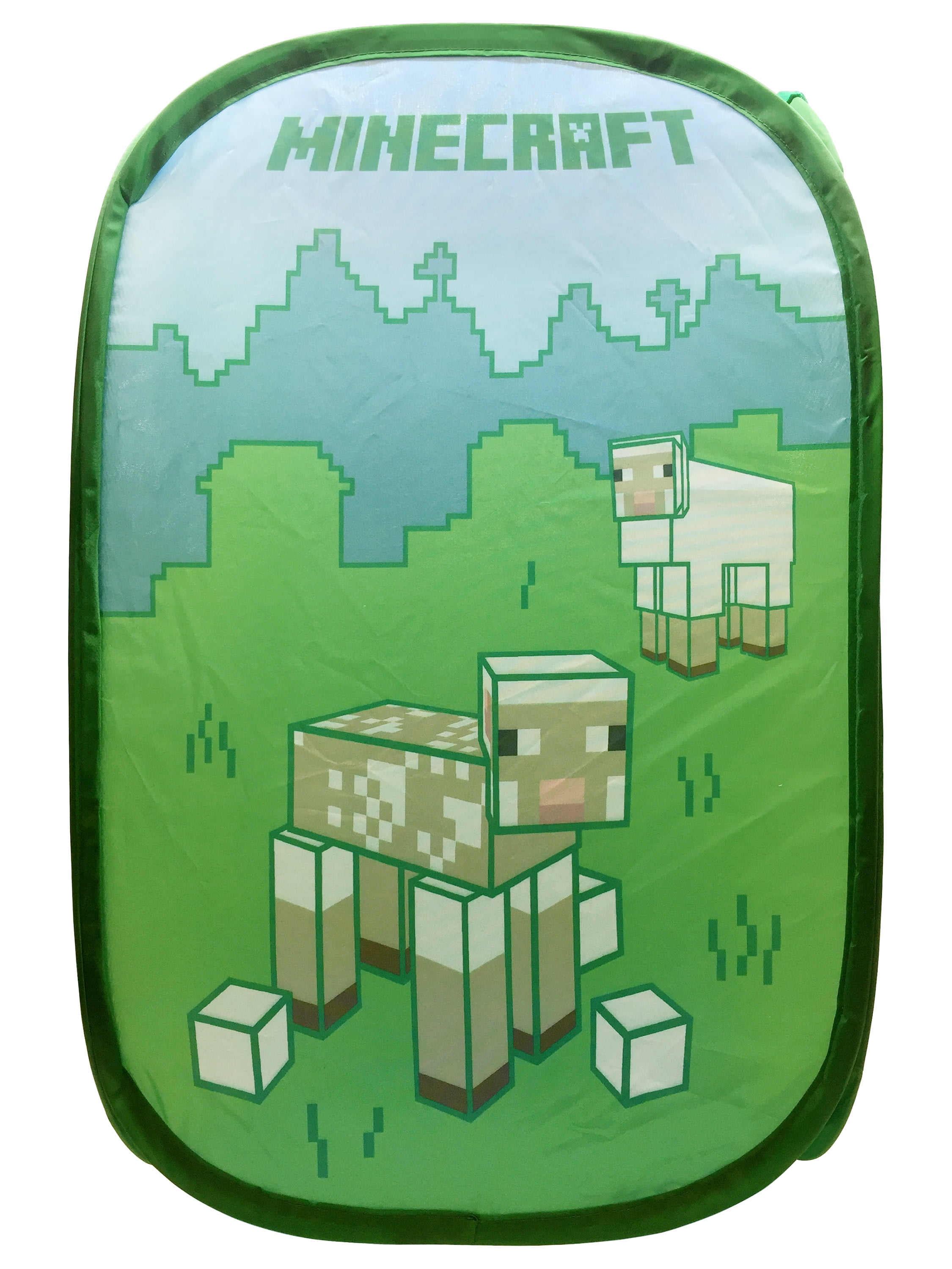 Minecraft Shorn Sheep Pop Up Hamper, 100% Polyester, Green - Walmart.com