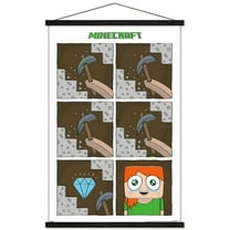 Minecraft - Survival Mode Wall Poster, 14.725" x 22.375" Framed ...