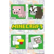 Minecraft - Pigman Nether Wall Poster with Push Pins, 22.375" x 34 ...