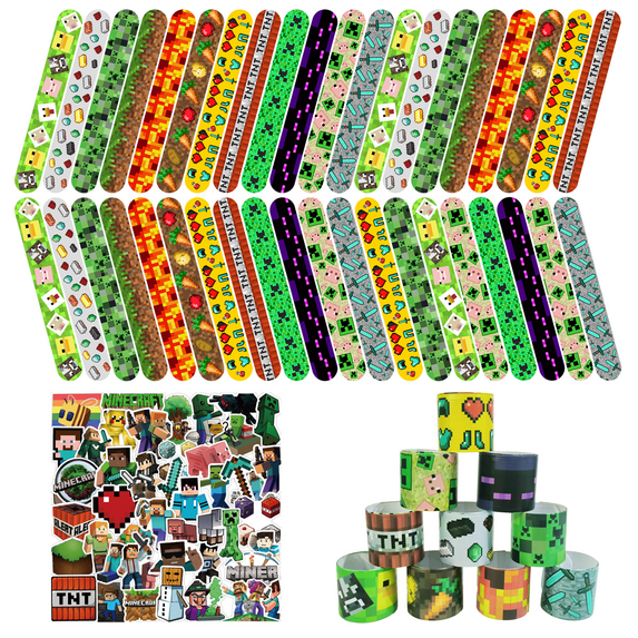 Minecraft Slap Bracelets, Minecraft Bracelets and Minecraft Stickers ...