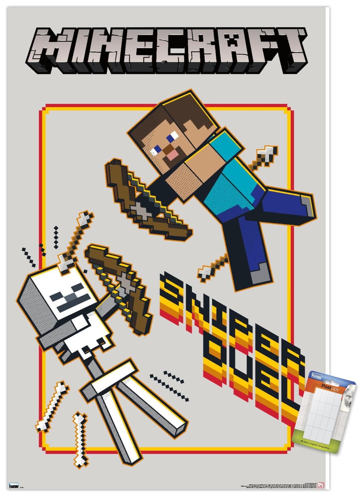 Minecraft - Sniper Duel Wall Poster, 22.375" x 34" - Walmart.com