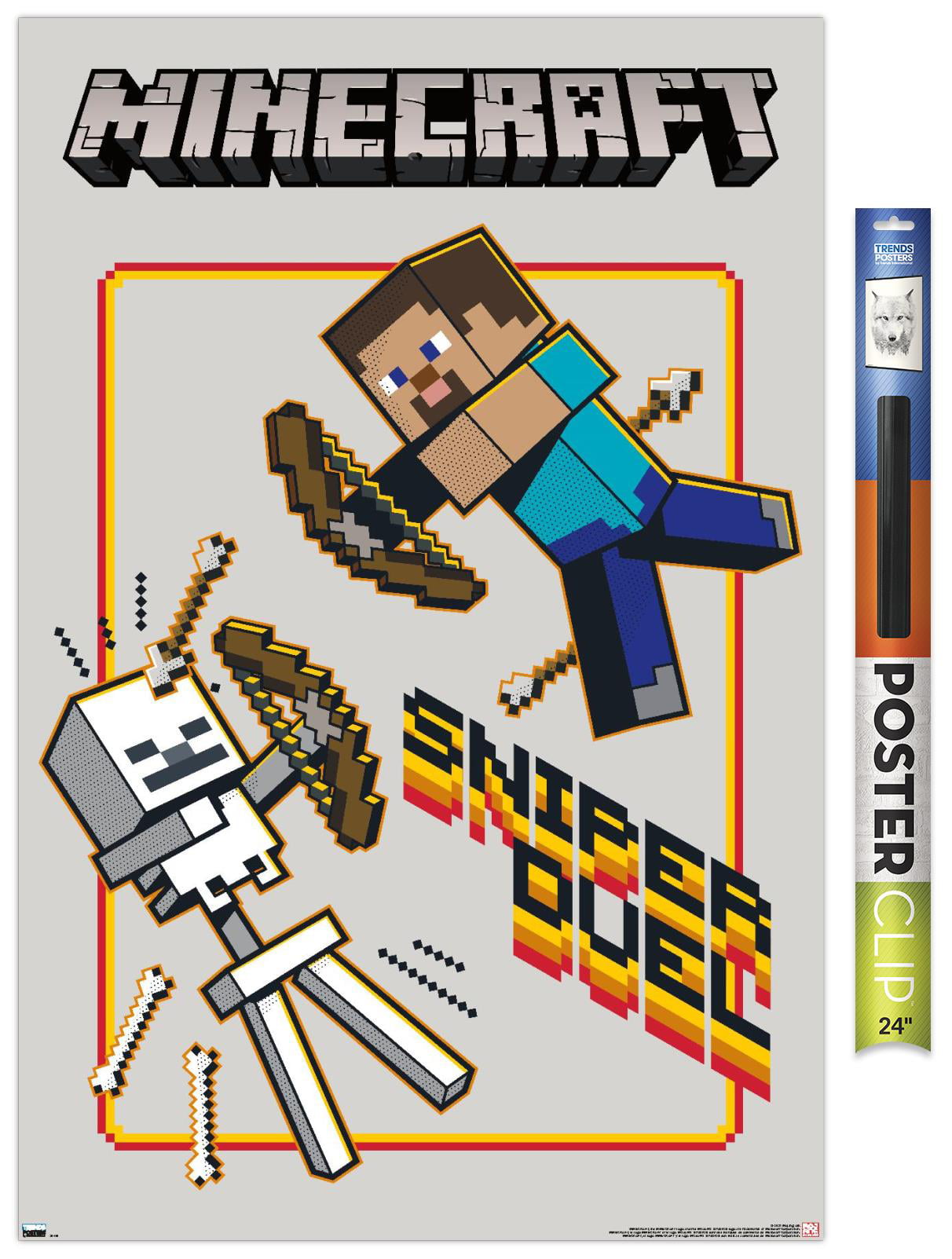 Minecraft - Sniper Duel Wall Poster, 22.375" x 34" - Walmart.com