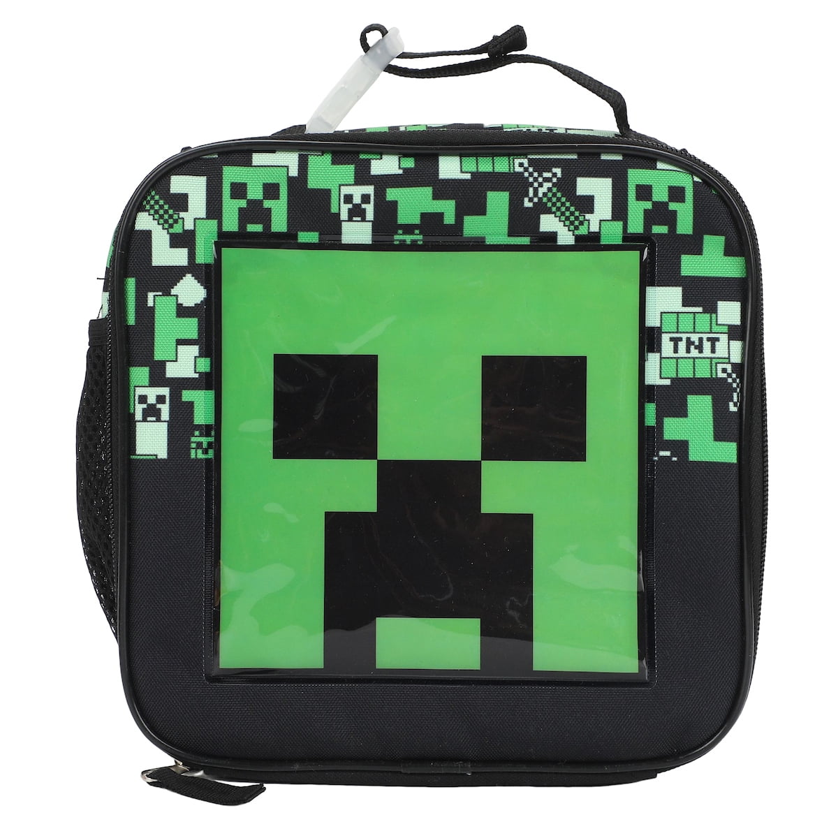 Minecraft Square Insulated Lunchbox with Mesh Side Pocket - Walmart.com