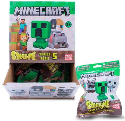 Minecraft Squishme Series 5 Mystery Box (16 Packs) - Walmart.com