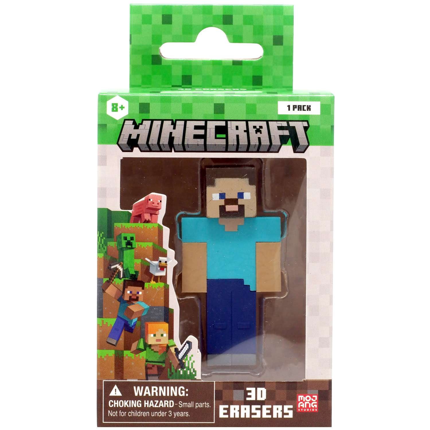 Minecraft Steve 3D Eraser - Walmart.com