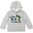 Minecraft Steve Alex Mobs Little Boys Fleece Pullover Hoodie Little Kid ...