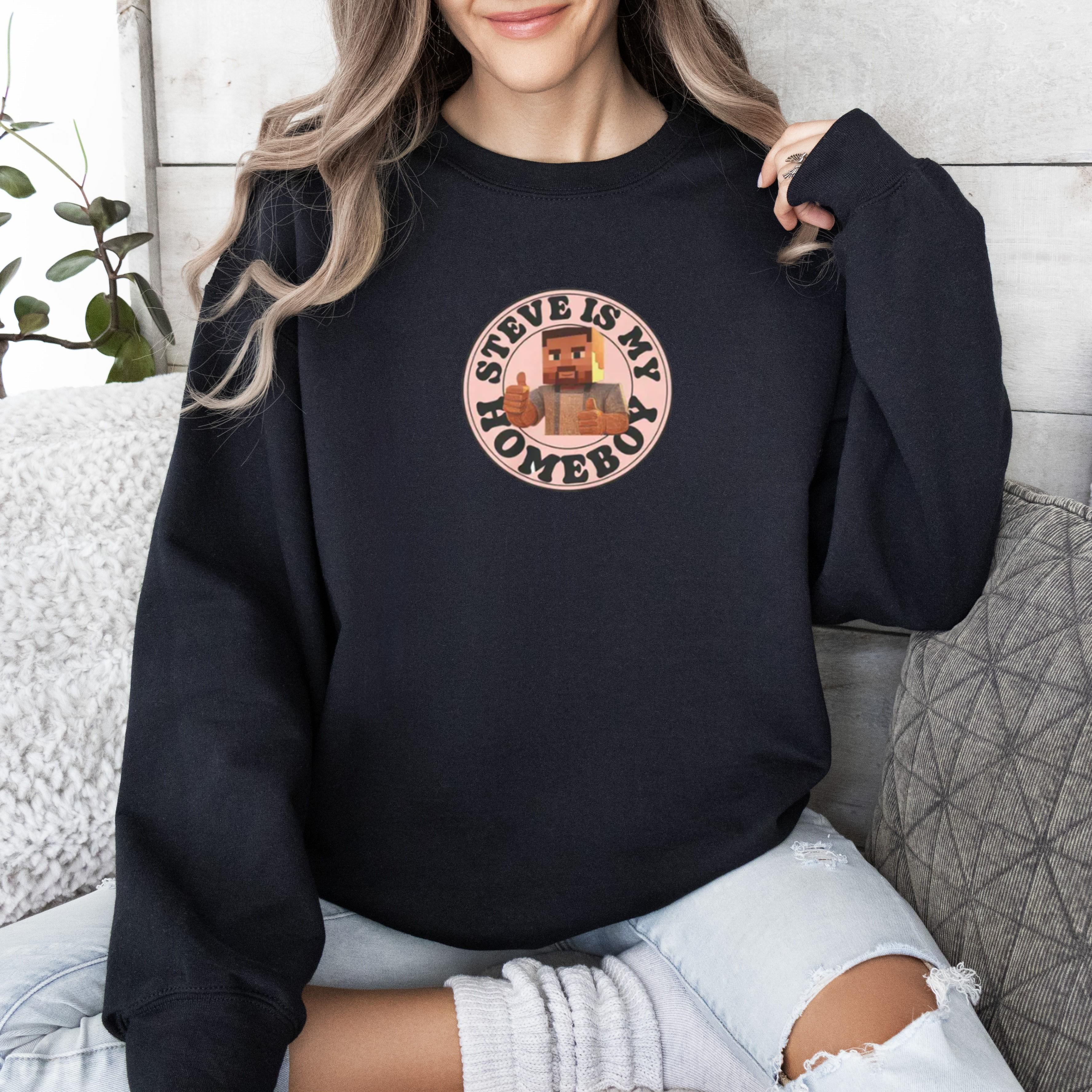 Minecraft Steve Gamer Sweatshirt - Perfect for Fans, for men & women ...