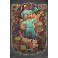 Minecraft - Cube Poster Print (22 x 34) - Walmart.com