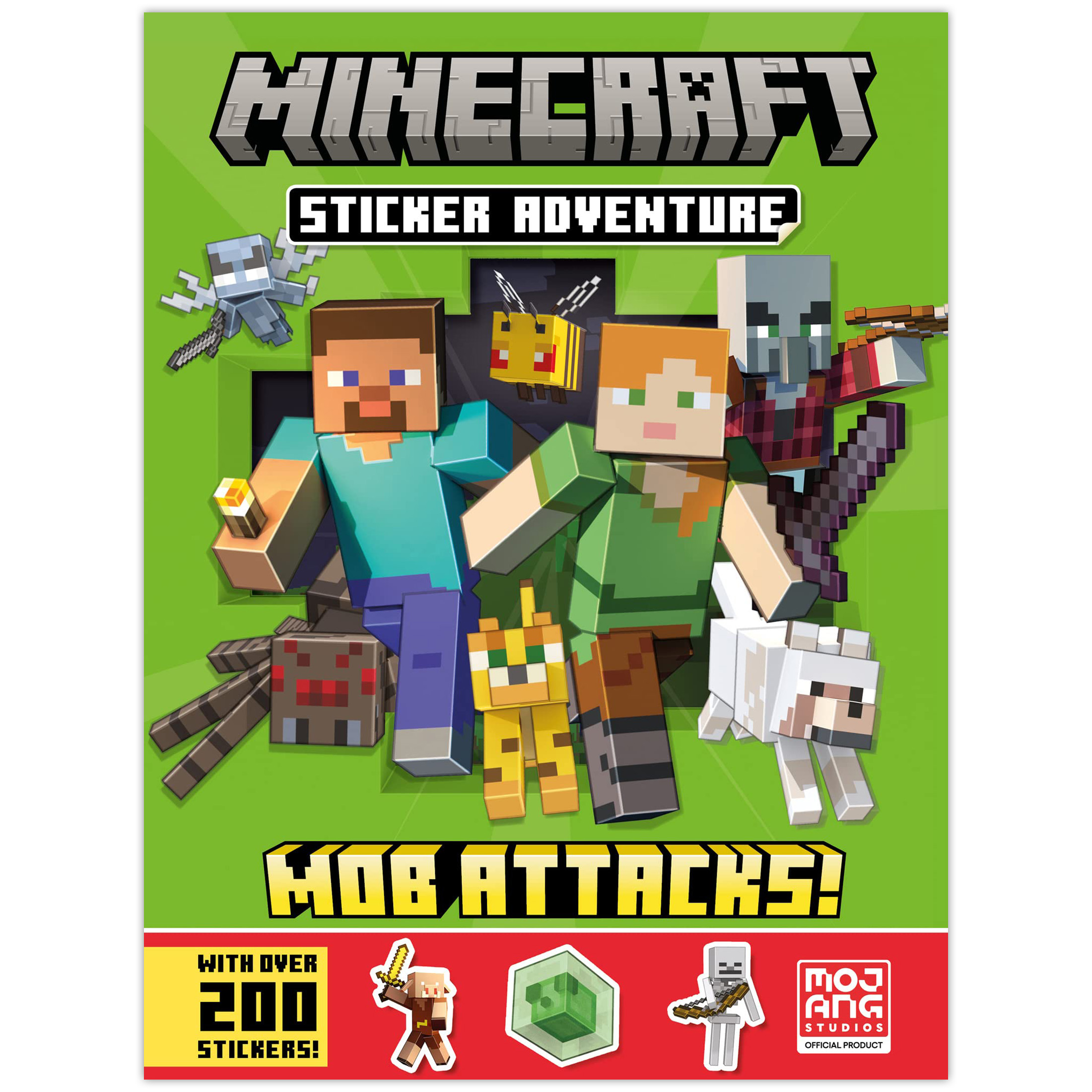 Minecraft Sticker Adventure: Mob Attacks!: by Mojang AB 2023 Paperback ...