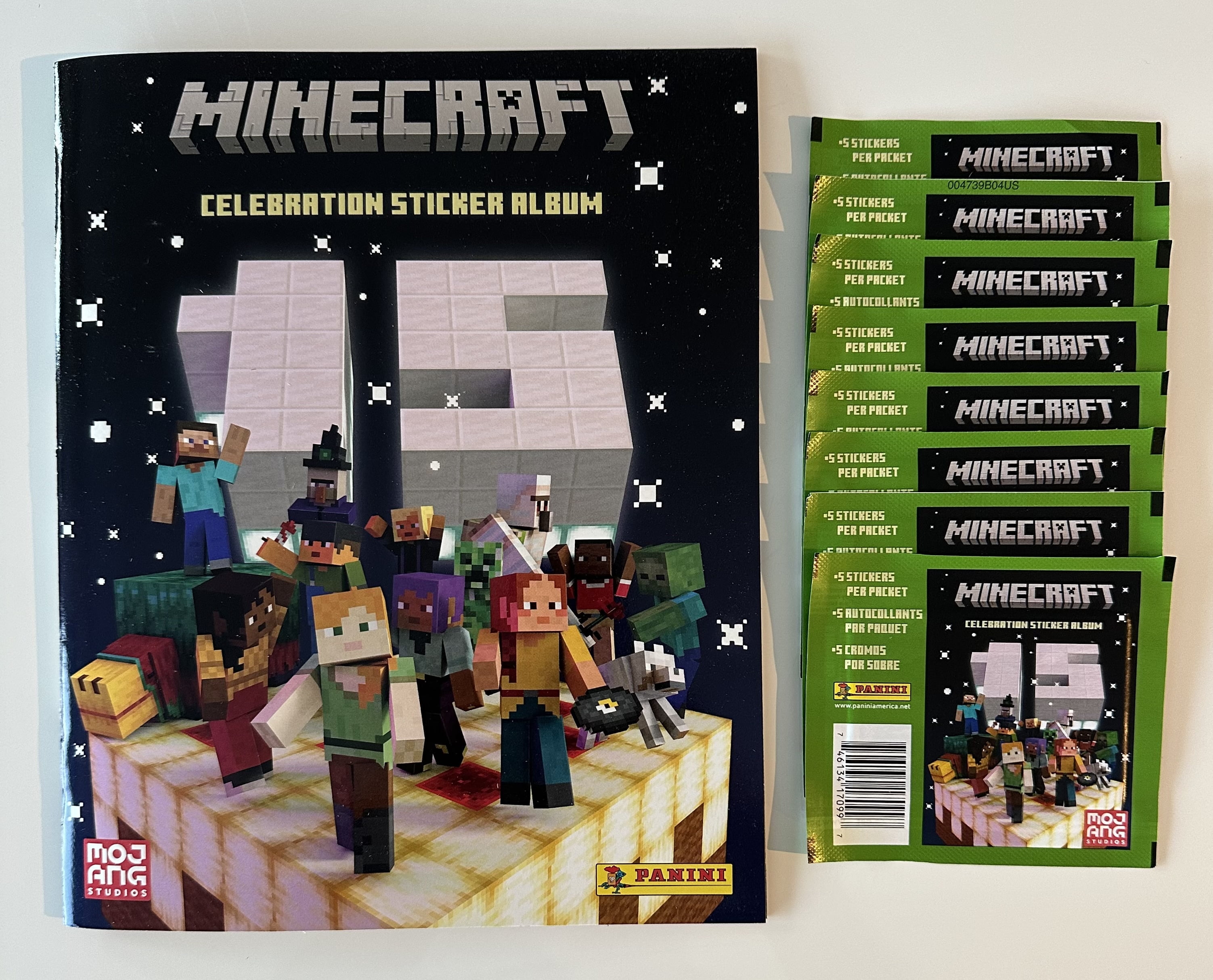 Minecraft Sticker Album And 8 Sticker Packet Combo - Panini - Walmart.com