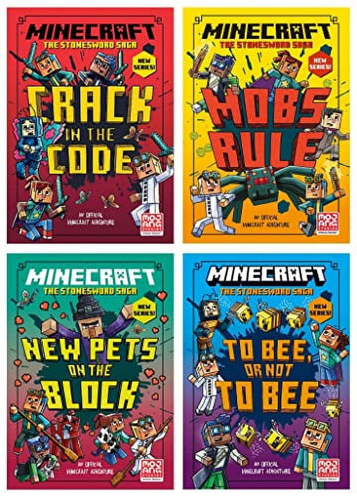 Minecraft Stonesword Saga Series 4 Books Collection Set By Nick ...