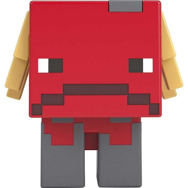 Minecraft Strider Mini Action Figure, Mob Head Minis Toy with Pixelated ...