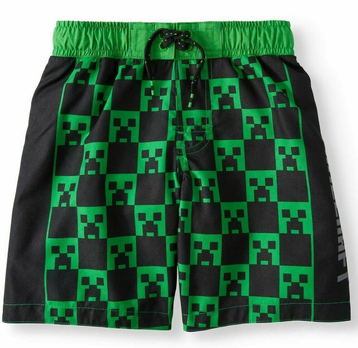 Minecraft Swim Trunks Shorts Boy Size 8 - Walmart.com
