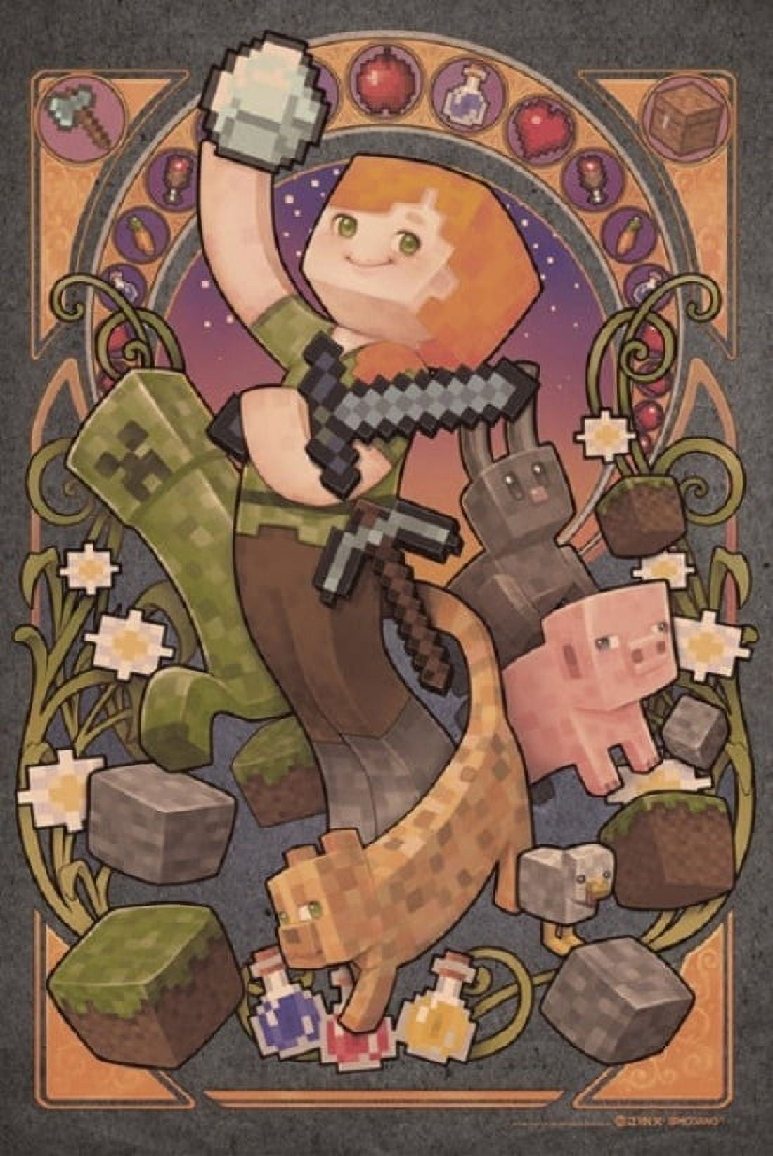 Minecraft Sword Laminated Poster (24 x 36) - Walmart.com