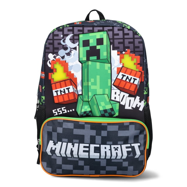 Minecraft TNT Boys 17" Light Up Backpack Multi-Color - Walmart.com