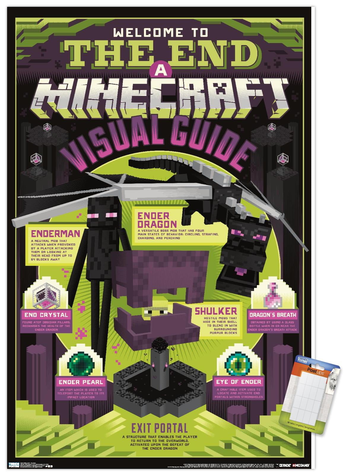 Minecraft - The End Wall Poster, 14.725" x 22.375" - Walmart.com
