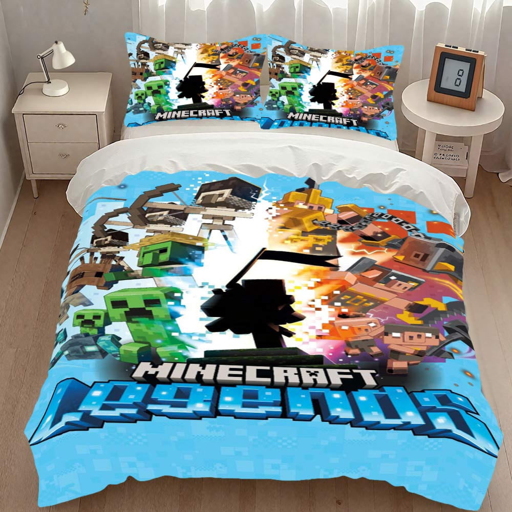Minecraft Toddler Bedding Set Child Sheet Comforter Pillow Gifts ...