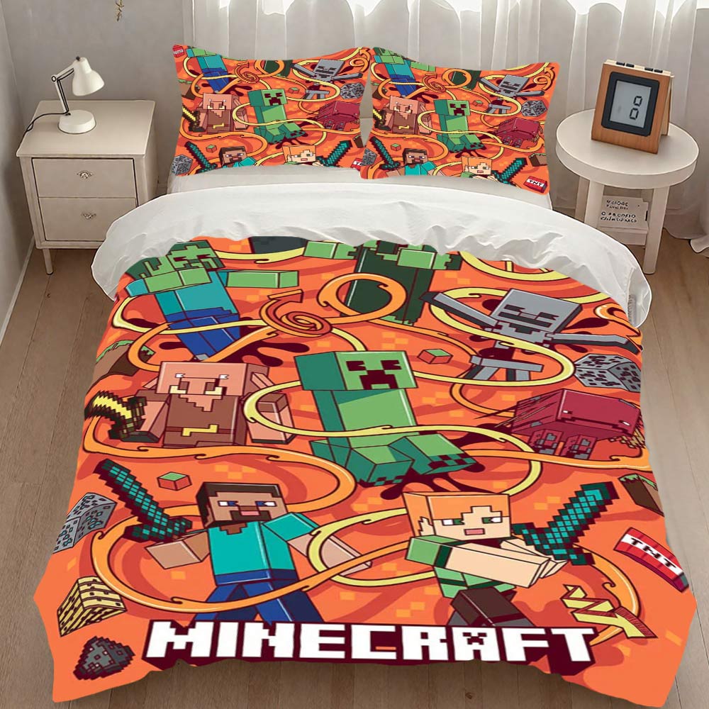 Minecraft Toddler Bedding Set for Child Sheet Comforter Girls Boys ...