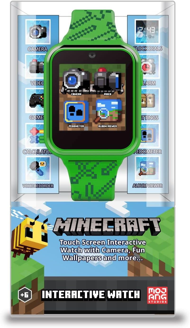 Minecraft Touchscreen Interactive Smart Watch (Model: MIN4045AZ ...