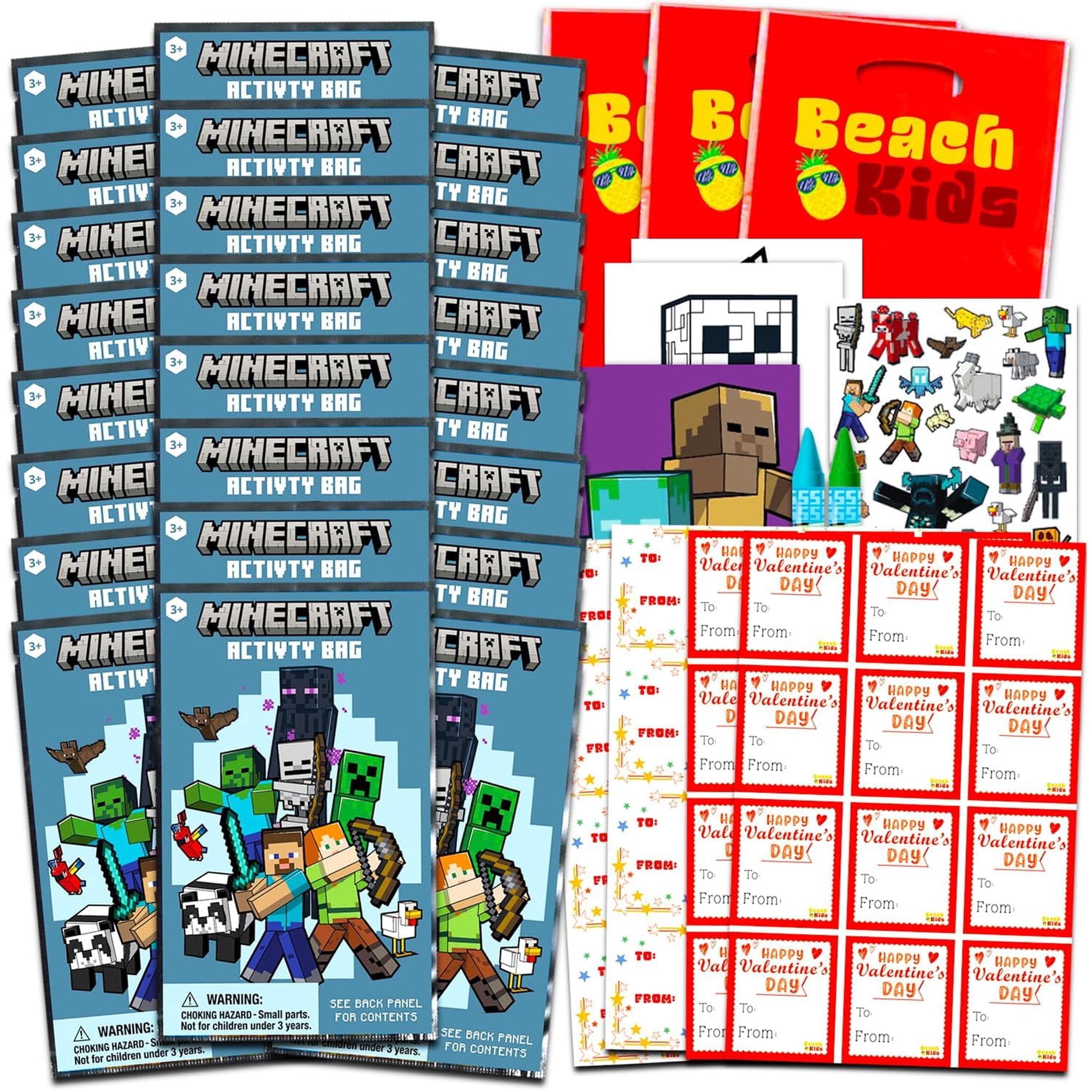 Minecraft Valentine's Day Classroom Gift Exchange Bundle - 24 Minecraft ...