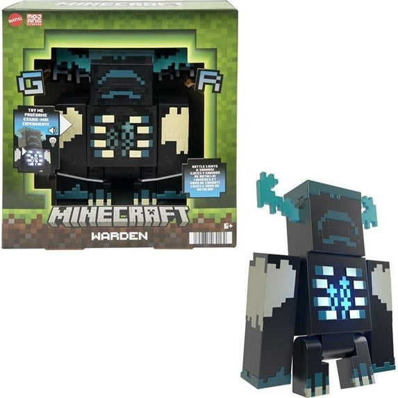 Beauty Queen Minecraft Warden Action Figure, Lights and Sounds, Hostile ...