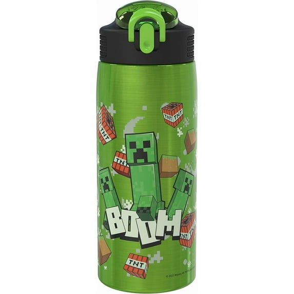 Minecraft Water Bottle for Travel and At Home, 19 oz Vacuum Insulated ...