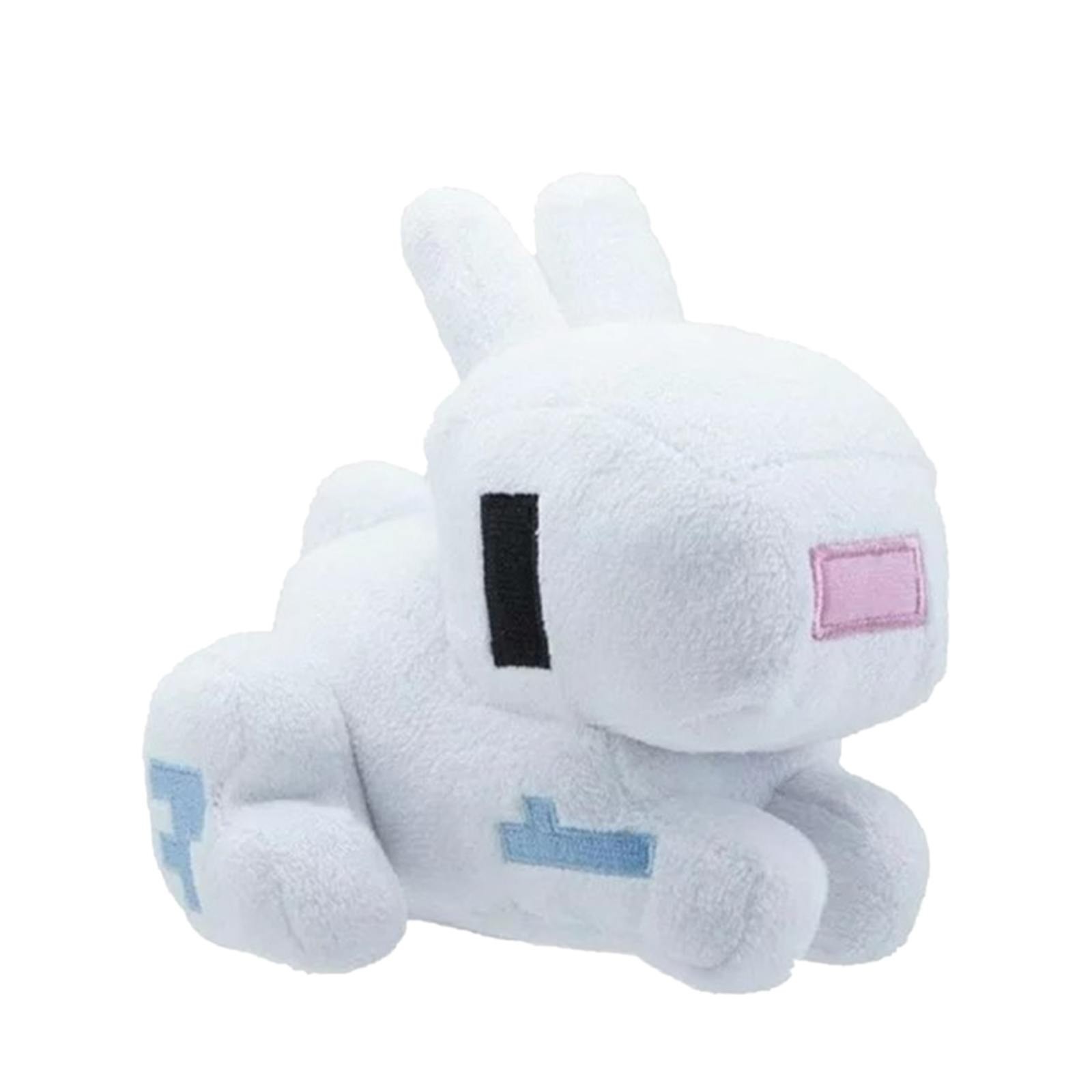Minecraft White Rabbits Plush Toy, Soft Stuffed Character, Perfect for ...