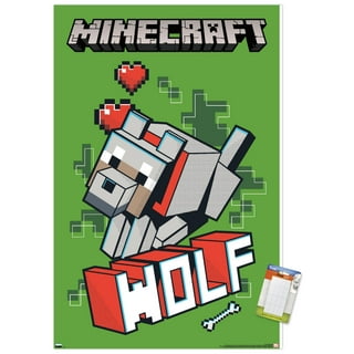 Minecraft Papercraft Wolf Tame