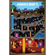 Minecraft - Beware Of The Dark Wall Poster, 22.375" x 34" - Walmart.com