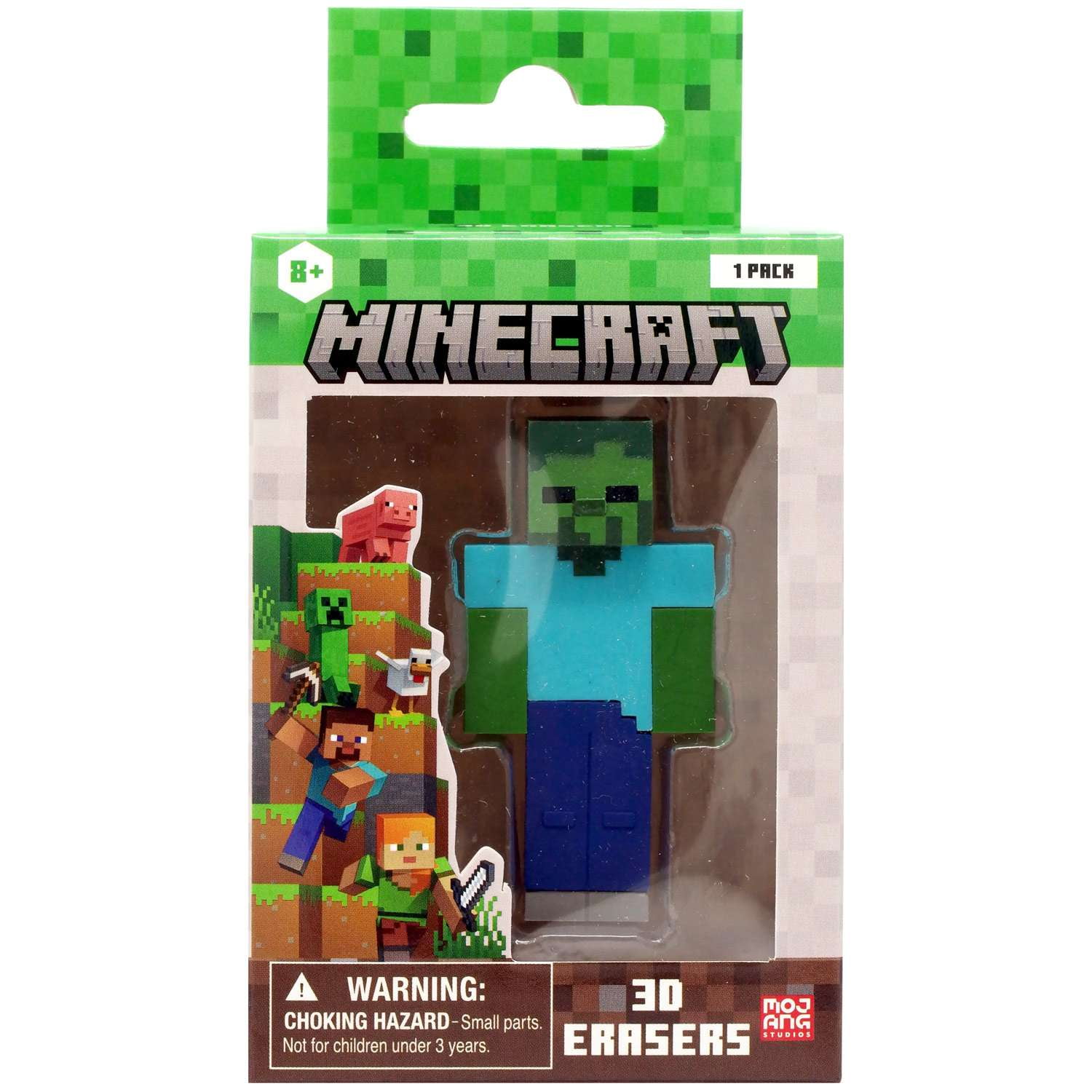 Minecraft Zombie 3D Eraser - Walmart.com
