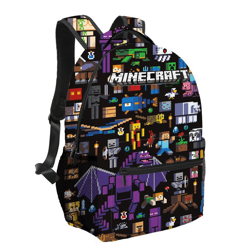 Minecraft backpack New My World with double-sided printing Minecraft ...
