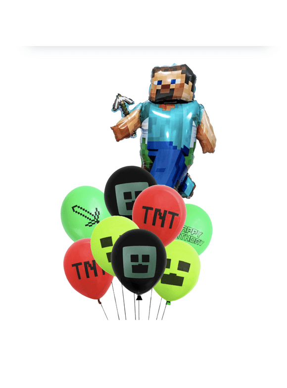 Minecraft Balloons in Minecraft Party Supplies - Walmart.com