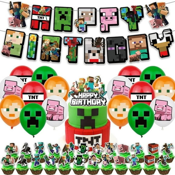 Minecraft Birthday Cake